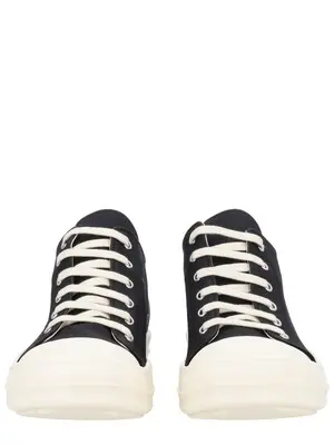Rick Owens Canvas Lace-up Low-top Sneakers