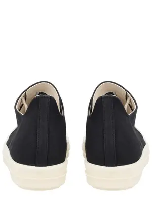 Rick Owens Canvas Lace-up Low-top Sneakers