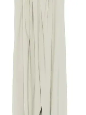 ALYSI Spaghetti Strap Gathered Jumpsuit - White