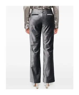 FORTE_FORTE Velvet Trousers With Belt Loops