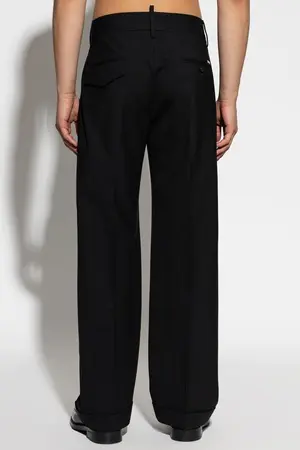 Dsquared2 Tailored Pleated Trousers - Black