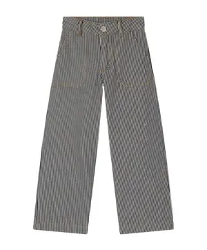 Bonpoint Striped Casual Pants With Belt Loops