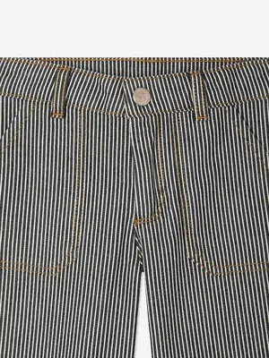 Bonpoint Striped Casual Pants With Belt Loops