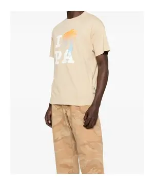 Palm Angels Palm-tree-print T-shirt