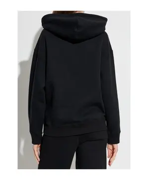 JIL SANDER Logo Print Hoodie - Black