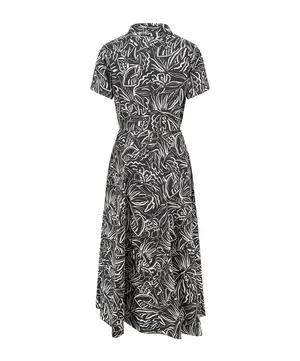 Aspesi Printed Short Sleeve Shirt Dress