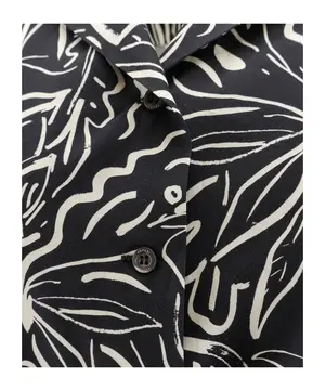 Aspesi Printed Short Sleeve Shirt Dress