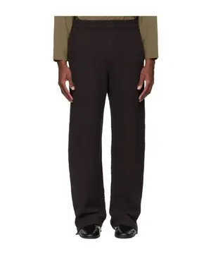 Issey Miyake Knit Casual Pants - Brown