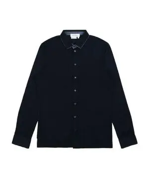 FERRAGAMO Logo Embroidered Shirt - Black