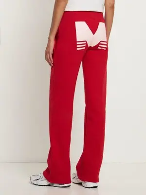 MOWALOLA Logo Print Cotton Jersey Sweatpants