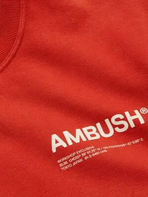 AMBUSH Logo Print Relaxed Crewneck Sweatshirt