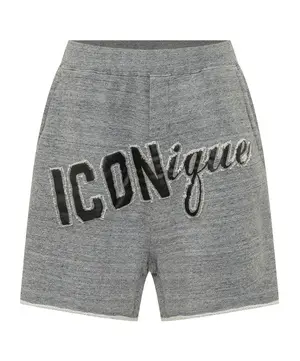 Dsquared2 Iconique Big-fit Shorts - Grey