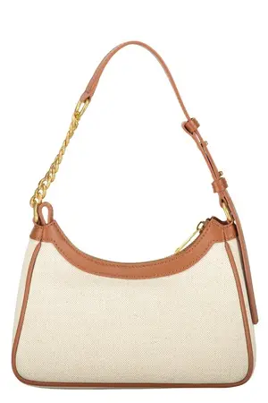 Balmain Logo Canvas Shoulder Bag - Brown