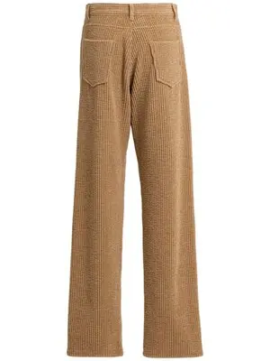 THE ROW Clair Wide Leg Wool Blend Pants - Brown