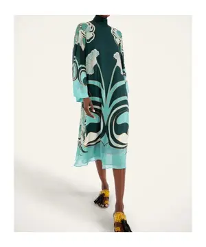 La DoubleJ Magnifico Printed Midi Dress