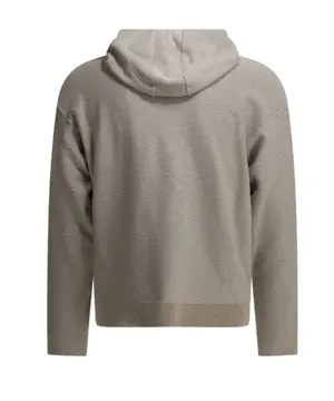 Stone Island Long-sleeved Zip-up Hooded Sweatshirt