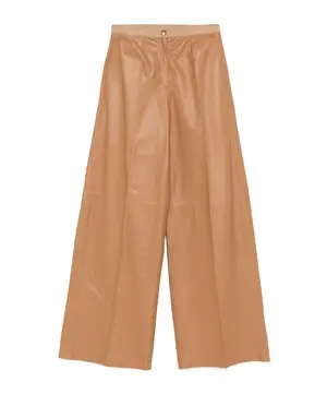 FORTE_FORTE High-waisted Wide-leg Trousers