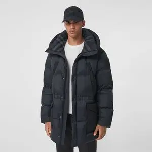 Burberry Logo Appliqué Nylon Puffer Coat