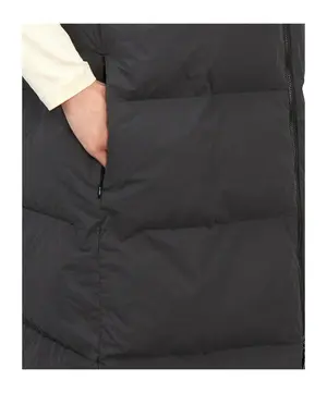 Studio Nicholson Hooded Sleeveless Cotton-padded Long Jacket - Black