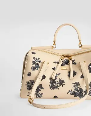 Dolce & Gabbana Embellished Floral Shoulder Bag