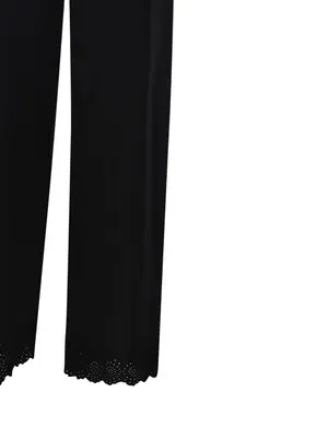 BY MALENE BIRGER High-waisted Wide-leg Pants With Fan-shaped Hem