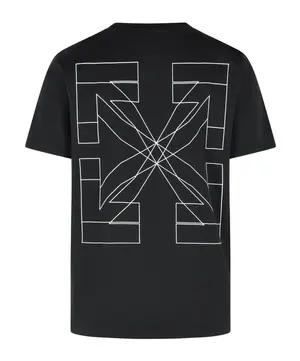 Off-White Big Double Arrow Crewneck T-shirt - Black