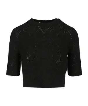 P.a.r.o.s.h Round Neck Short Sleeve Sweater