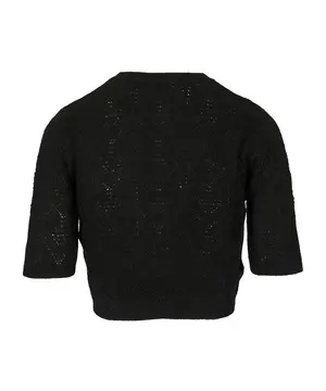 P.a.r.o.s.h Round Neck Short Sleeve Sweater