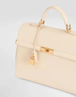 Dolce & Gabbana Marlene Foldover Top Handbag - White