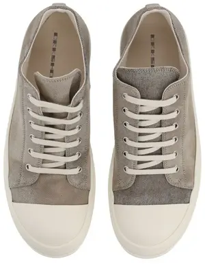Rick Owens Low Shark-sole Sneakers - Nude