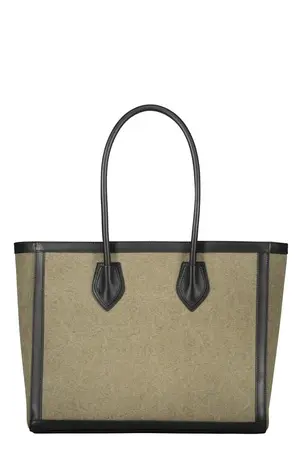 Balmain Logo Lettering Tote Bag - Brown