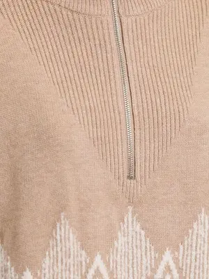 Varley Hedda Fairisle Half-zip Sweater