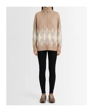 Varley Hedda Fairisle Half-zip Sweater