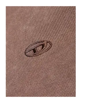 DIESEL® K-laurent" Logo Embroidered Sweater - Brown