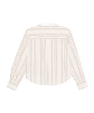 FORTE_FORTE Long Sleeve Shirt With Curved Hem
