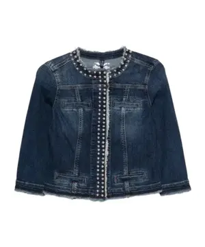 Liu Jo Studded Fringe Denim Jacket