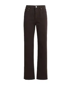 BY MALENE BIRGER Chicago Mid-rise Straight Leg Jeans - Black