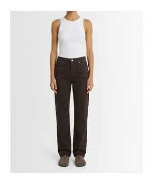 BY MALENE BIRGER Chicago Mid-rise Straight Leg Jeans - Black