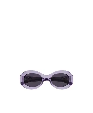 Gucci Oval Frame Sunglasses - Violet