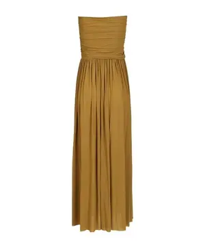AMAZUIN Strapless Draped Sweetheart Neckline Dress