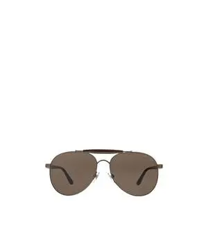 Giorgio Armani Aviator Sunglasses - Brown