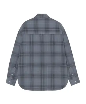 Carhartt Work In Progress L/s Wilber Plaid Pocket Shirt - Gray
