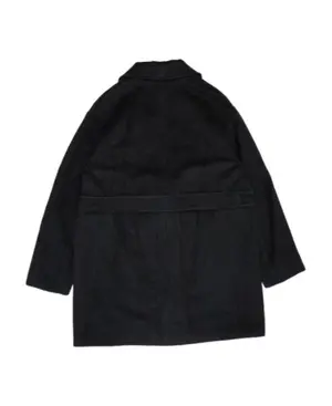 Max Mara Lapel Belted Coat - Black