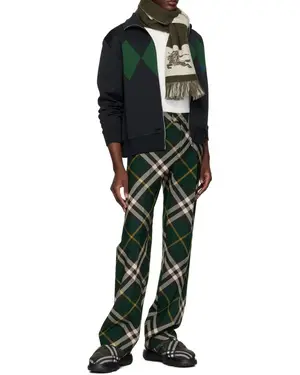 Burberry Checked Padded Slippers - Black