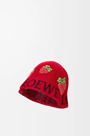 Loewe Strawberry Bucket Hat