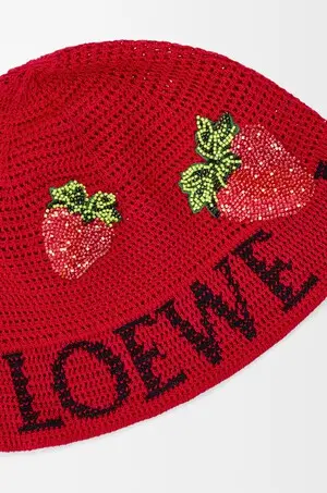 Loewe Strawberry Bucket Hat