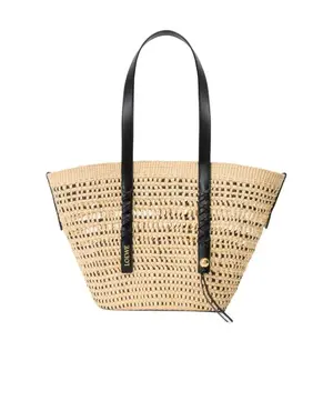 Loewe Medium Braid Basket Bag - Natural/black