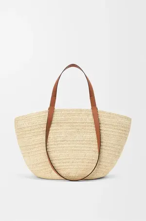 Loewe Medium Eclipse Woven Bag - Nude