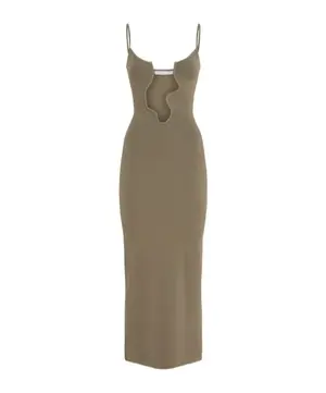 Christopher Esber Spaghetti Strap V-neck Dress