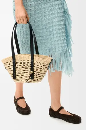 Loewe Small Braid Shoulder Bag - Nude